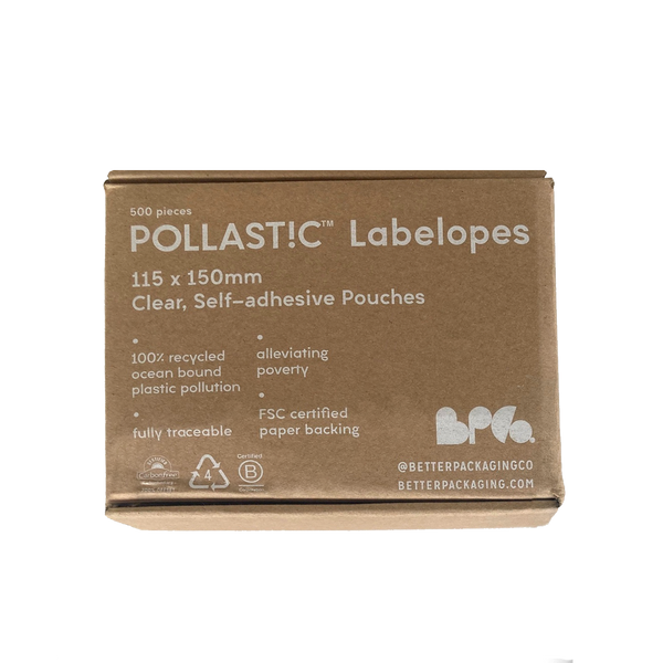 POLLAST!C Recycled Labelopes - Better Packaging Co